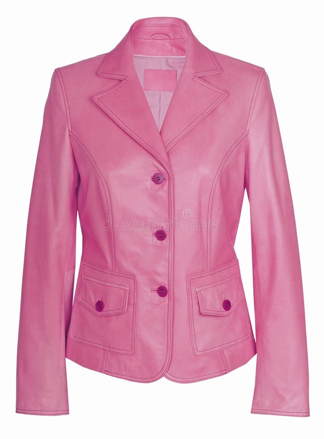 Pink jacket stock photo. Image of collar, clothes, fall - 44003266