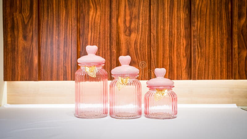 Pink Jars with Gold Ribbons: Adding Glamor To Your Storage Solution ...