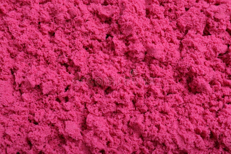 Pink Kinetic Sand As Background, Closeup View Stock Image - Image of ...