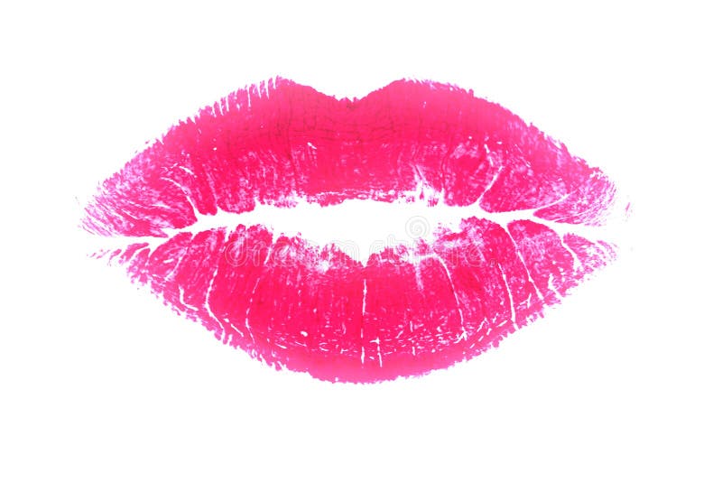 Pink kiss stock photo. Image of valentine, print, lipstick - 7802486