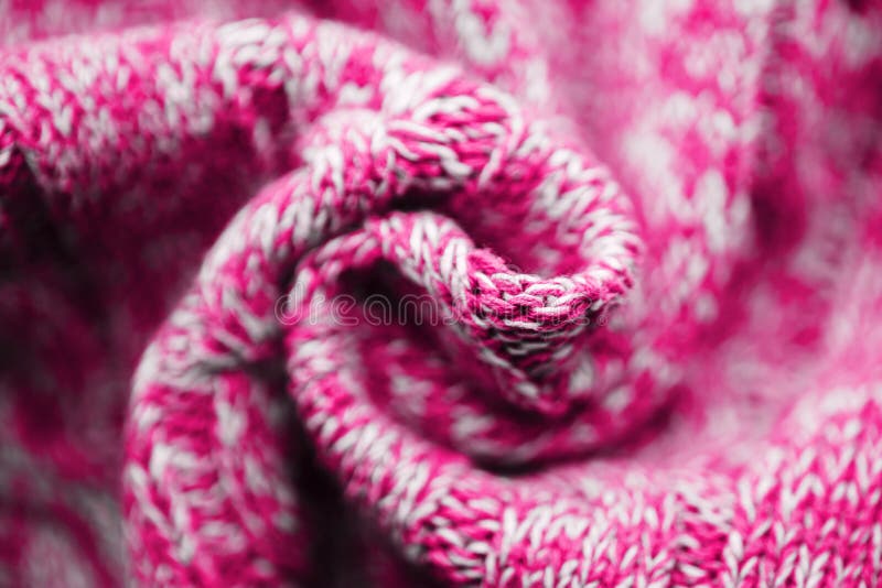 Pink Knitted Sweater Background. Copy Space Stock Image - Image of ...