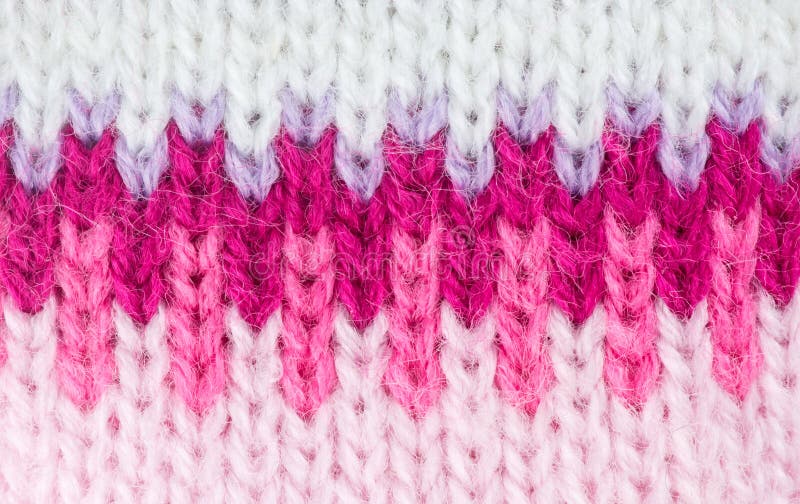 Pink knitted wool pattern stock photo. Image of material - 27746614