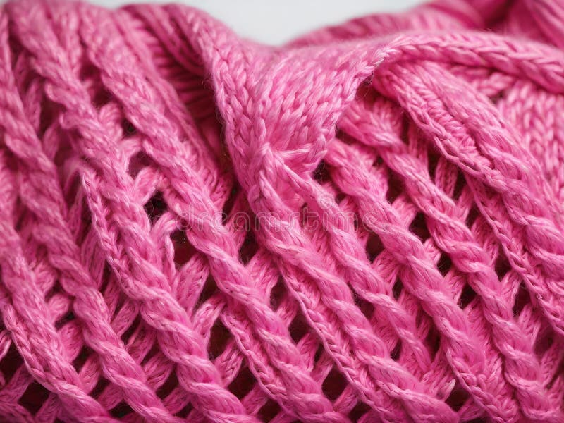 Pink Knitting Wool Pattern Background Stock Illustration - Illustration ...