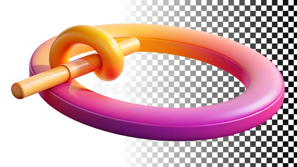 Pink Knot Ring, Abstract Form and Decorative Element Png Transparent ...