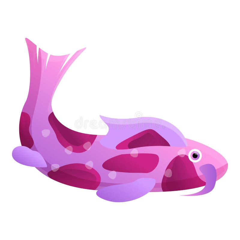 Decorative Koi Carp Icon, Cartoon Style Stock Vector - Illustration of ...