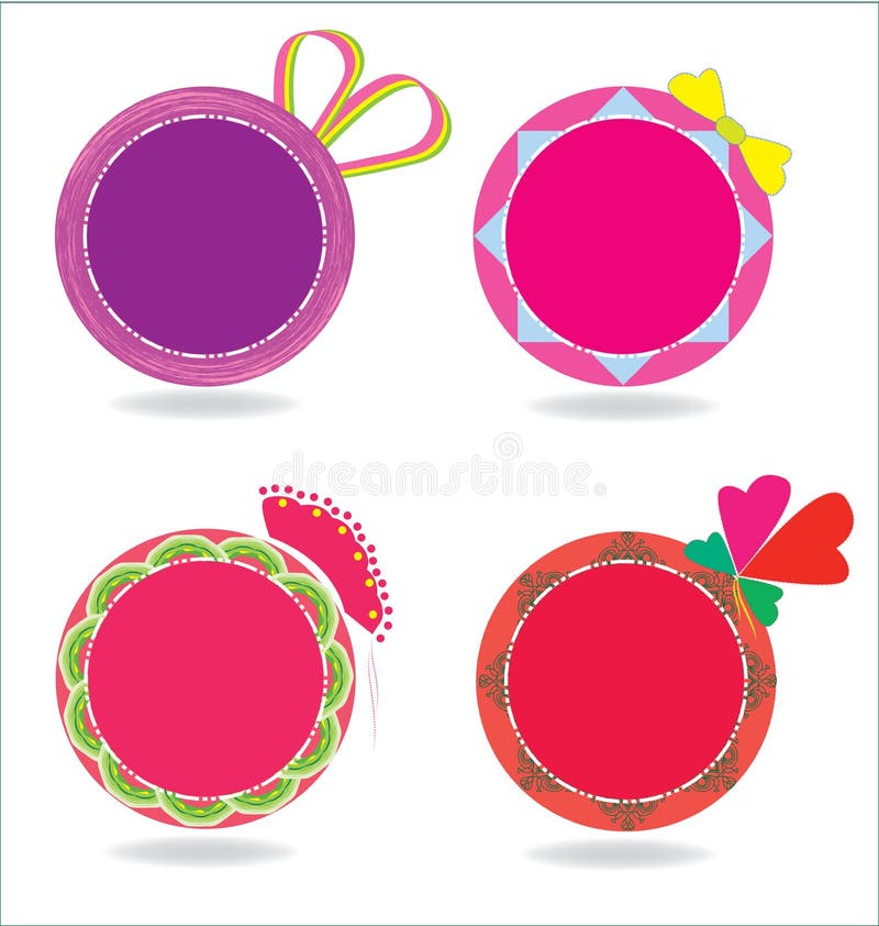Pink label stock vector. Illustration of label, sticker - 36517971