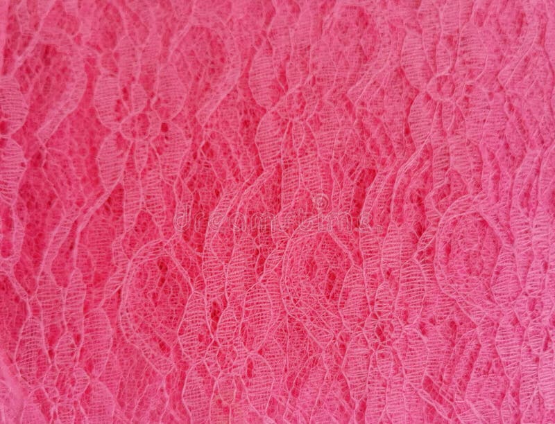 Pink Lace Fabric Textile Texture To Background Stock Image - Image of ...