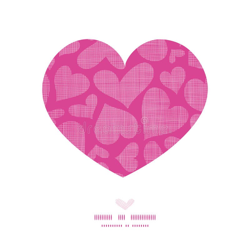 Pink Lace Hearts Textile Texture Heart Frame Stock Vector ...
