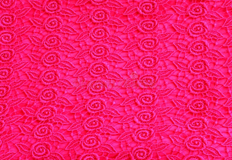 Pink Lace Pattern Fabric Royalty Free Stock Photography - Image: 29252767