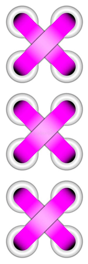 Pink lacing stock vector. Illustration of clothing, object - 25361585