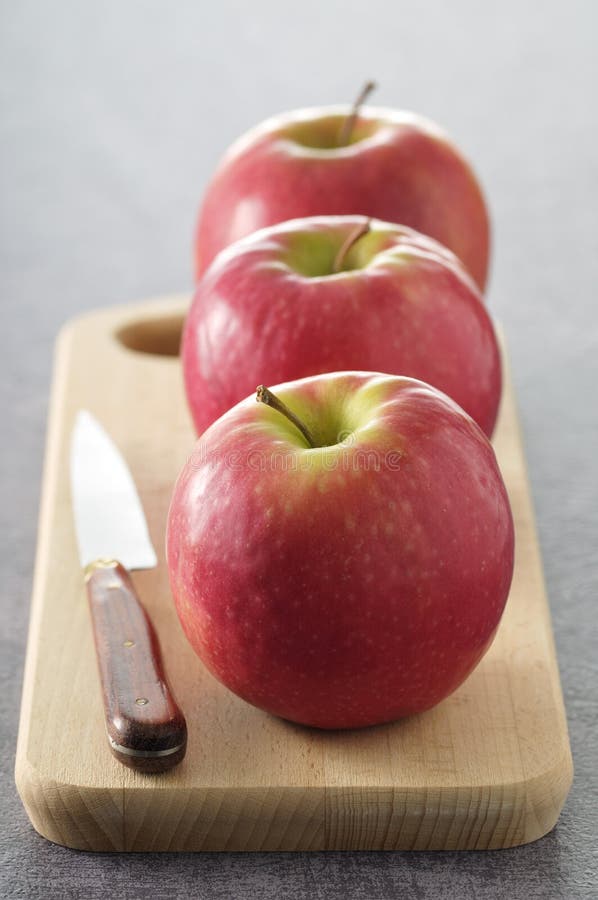 Pink Lady apples stock image. Image of chopping, focus - 23709431
