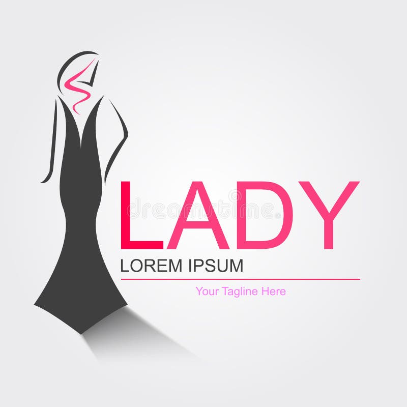 Pink Lady stock vector. Illustration of pink, lady, element - 60234176