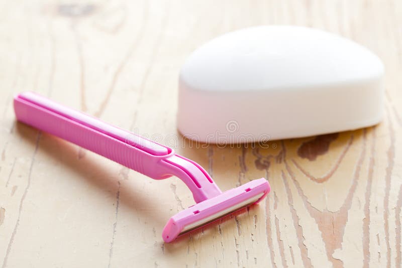 Pink lady shaver stock image. Image of personal, luxury - 16666463