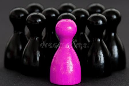 Pink Leadership stock photo. Image of concept, network - 25613774