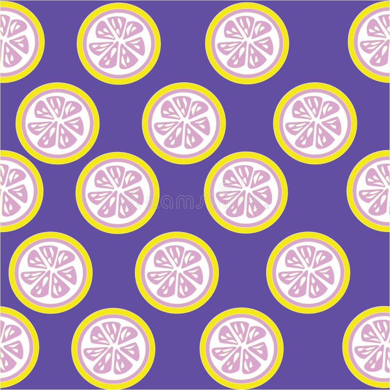 Pink Lemon Slices Purple Background Stock Illustrations – 196 Pink ...