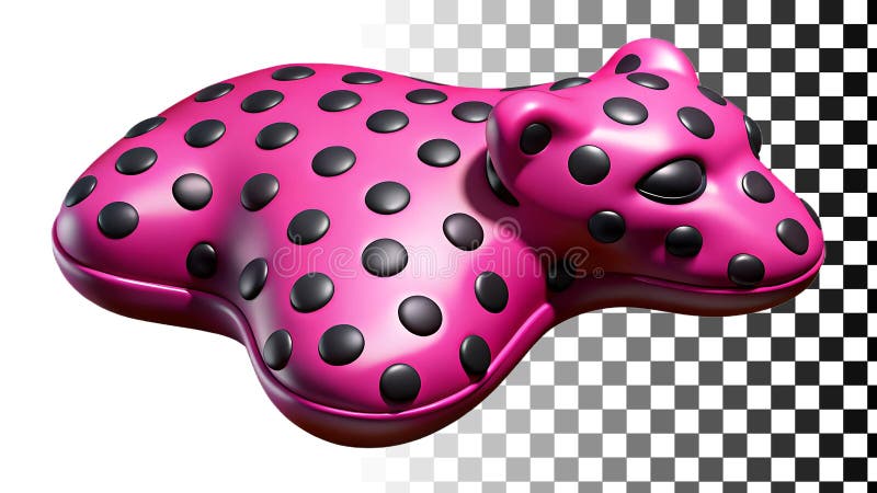 Pink Leopard Print Blob, Playful and Animal Pattern Png Transparent ...