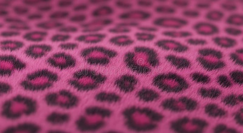 Pink Leopard Print Pattern Texture Close-up Stock Illustration ...