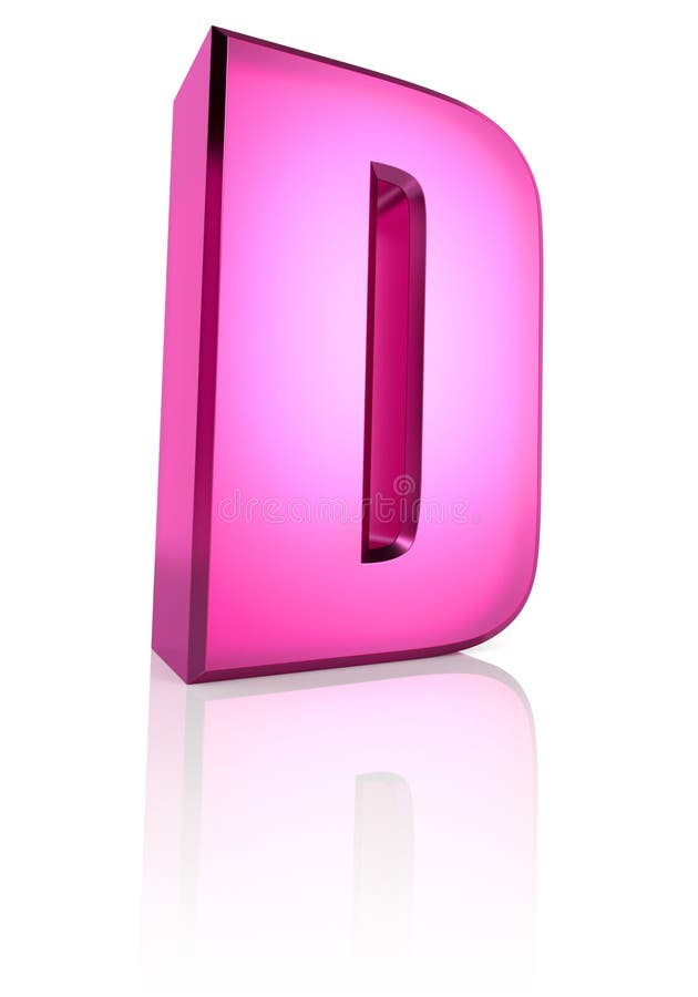 Pink Letter D Stock Illustrations – 2,850 Pink Letter D Stock ...