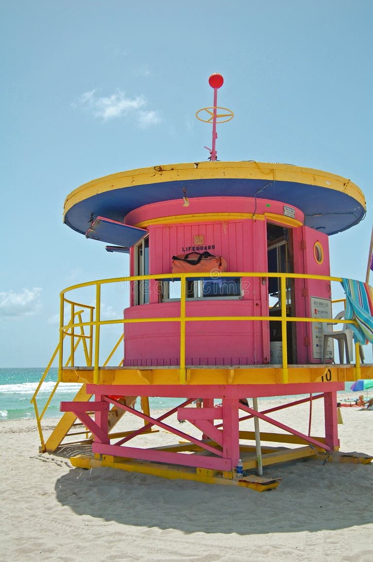 Pink Lifeguard Station Stock Photos - Free & Royalty-Free Stock Photos ...