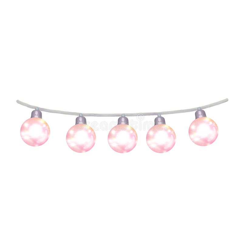 Pink Light Bulb1 stock illustration. Illustration of element - 268395315