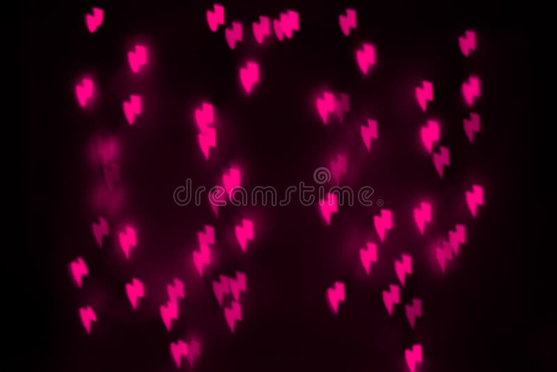 Pink Lightning Bolt Shaped Bokeh Stock Photo - Image of bulbs, shape ...