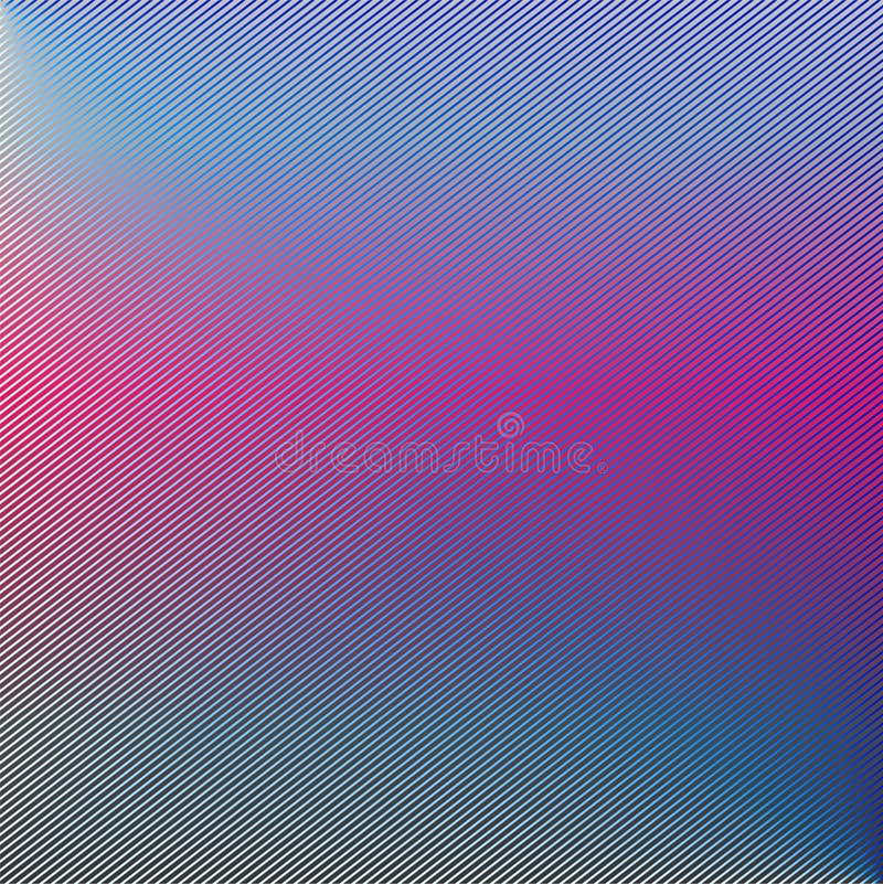 Pink Line Art with Hot Pink and Blue Gradient Stock Vector ...