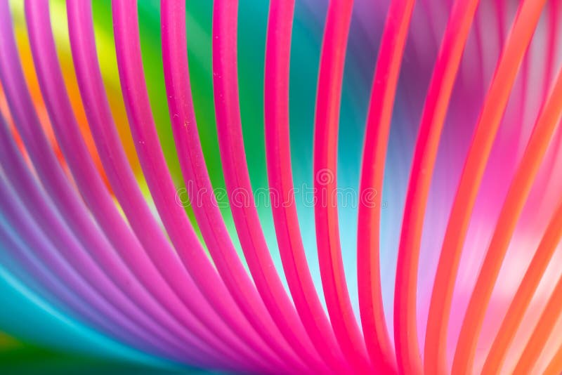 Pink Lines Against Rainbow Coloured Background... Stock Photo - Image ...