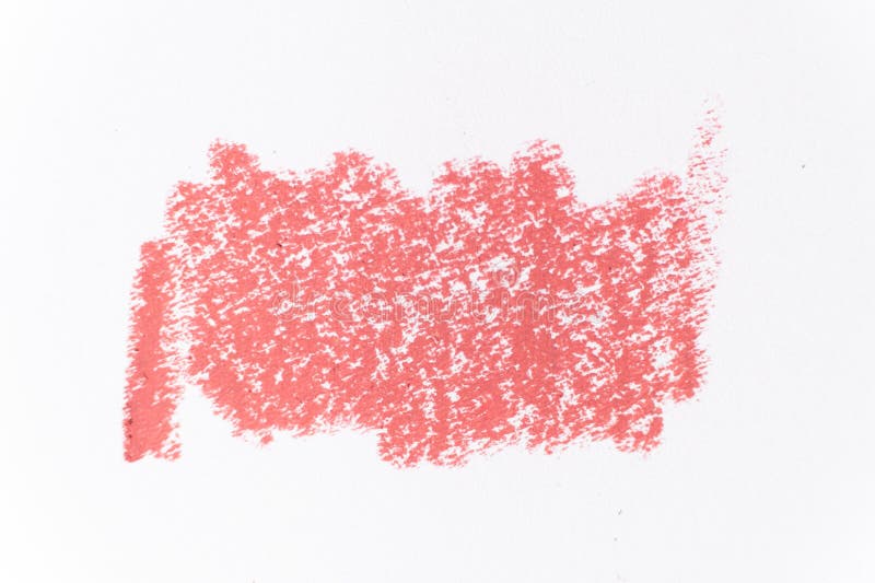 Pink Lip Liner Texture, Macro on White Background. Stock Image - Image ...