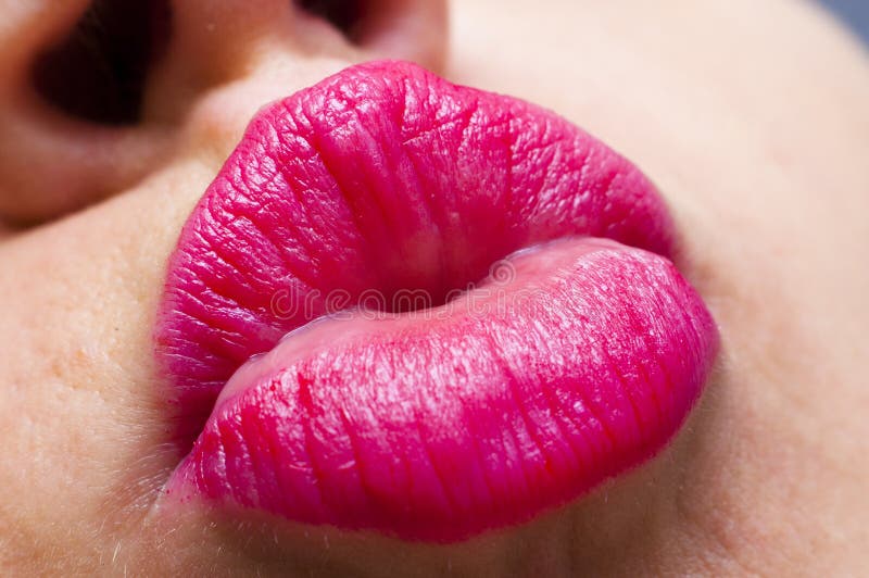Pink lips stock photo. Image of color, elegance, gloss - 28332722