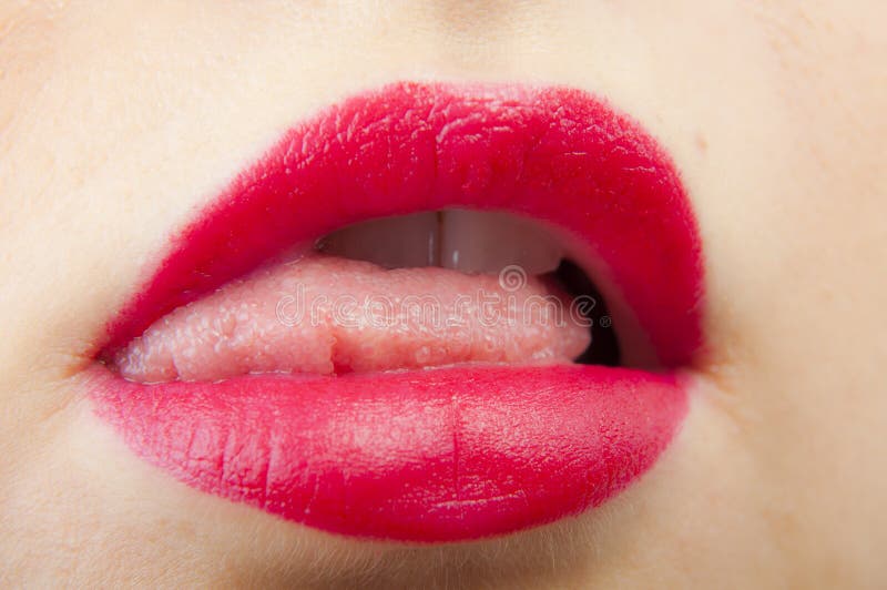 Pink lips stock image. Image of fashion, pretty, pink - 28340301