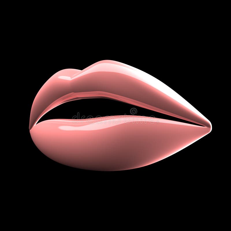 Pink Lips stock illustration. Illustration of light, pink - 49933470