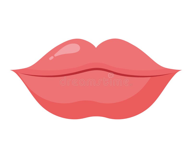 Lips Set. Lip Design Element Stock Vector - Illustration of close, face ...