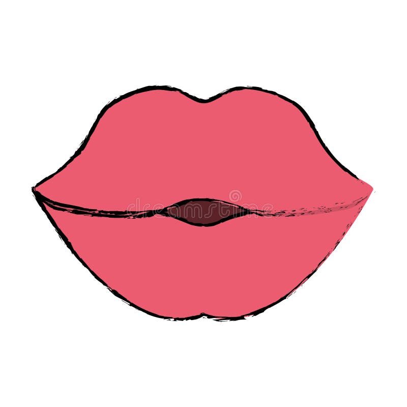 Pink lips icon image stock illustration. Illustration of icon - 82936073