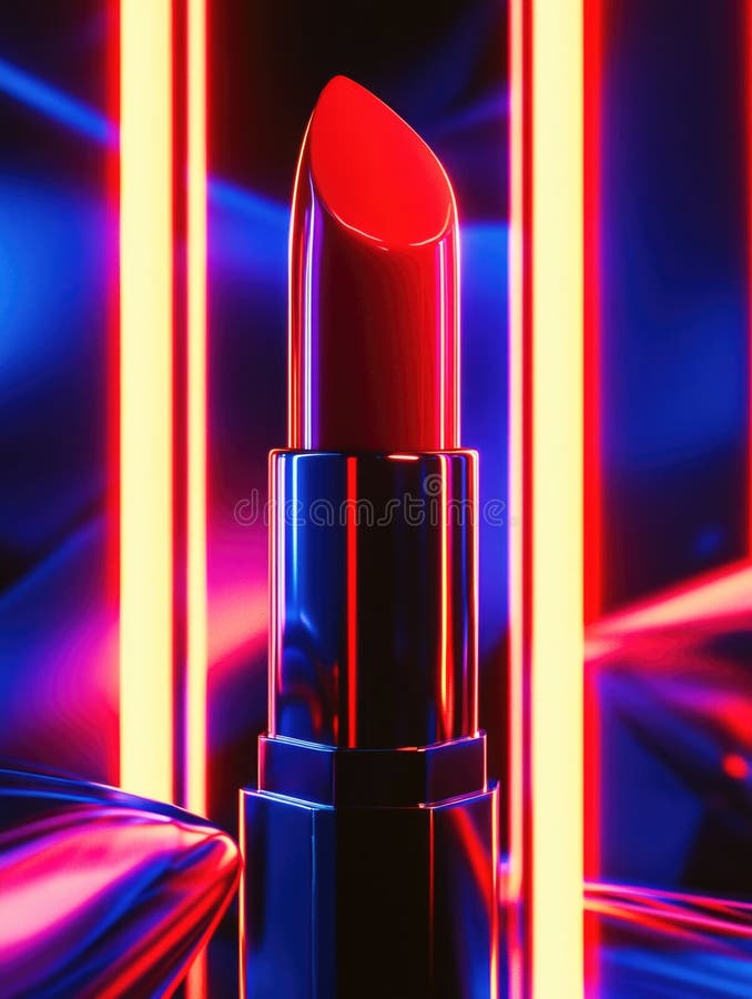 Pink Lipstick with Abstract Background Stock Photo - Image of fashion ...