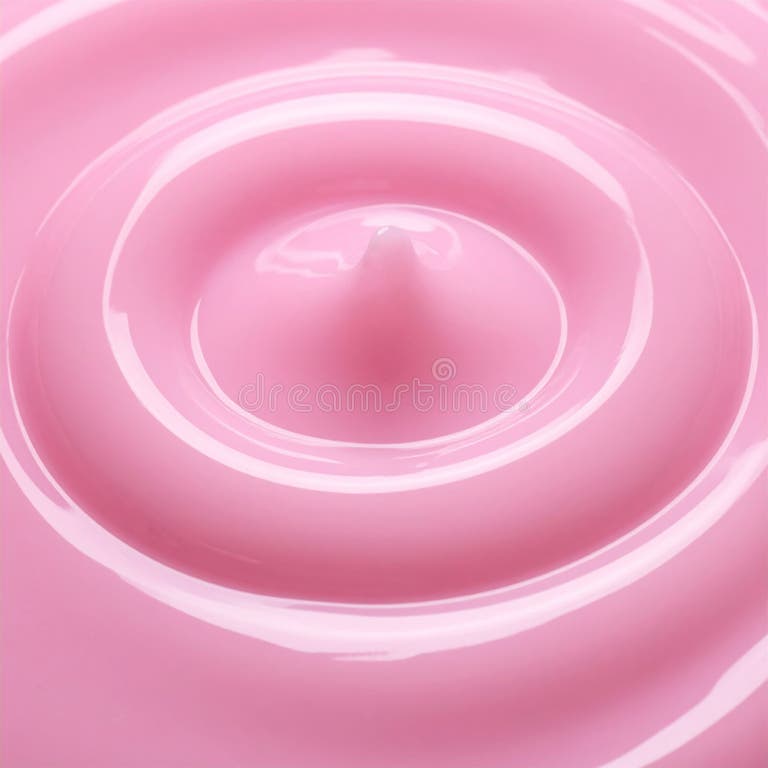Pink Liquid Cream Texture Background Stock Illustration - Illustration ...