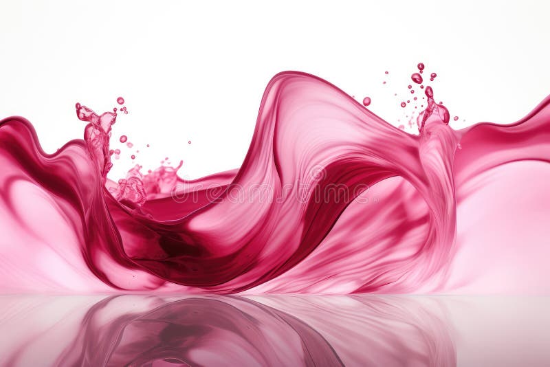 Pink Liquid Wave, Colored Water, Abstract Background. Generative AI ...