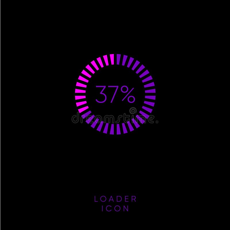 Pink Loading Screen Year 2019 2020 Stock Illustration - Illustration of ...