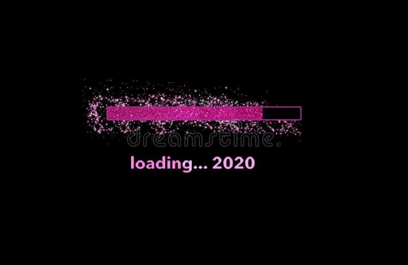 Loading Bar From Stars Like A Flower Stock Illustration - Illustration ...