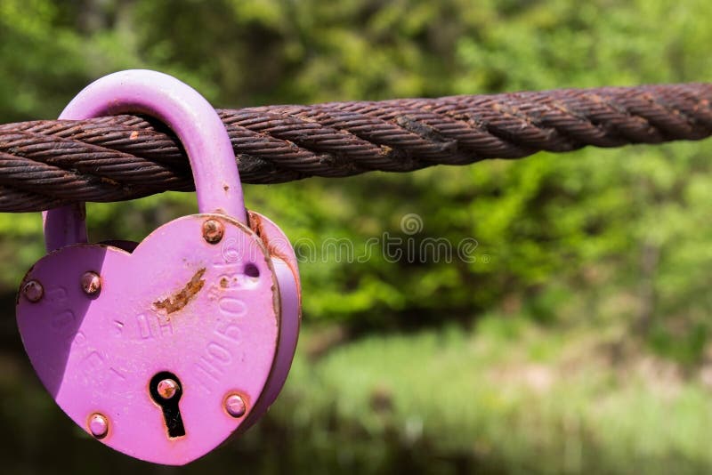 Pink lock stock image. Image of green, pink, lock, heart - 65385619