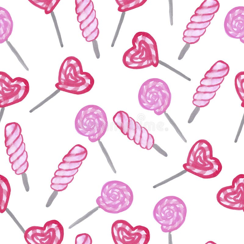 Pink lollipops pattern stock photo. Image of lollipop - 306378578