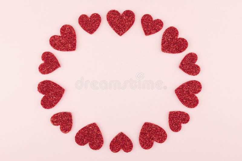 Pink love round stock image. Image of decorative, symbol - 84758697