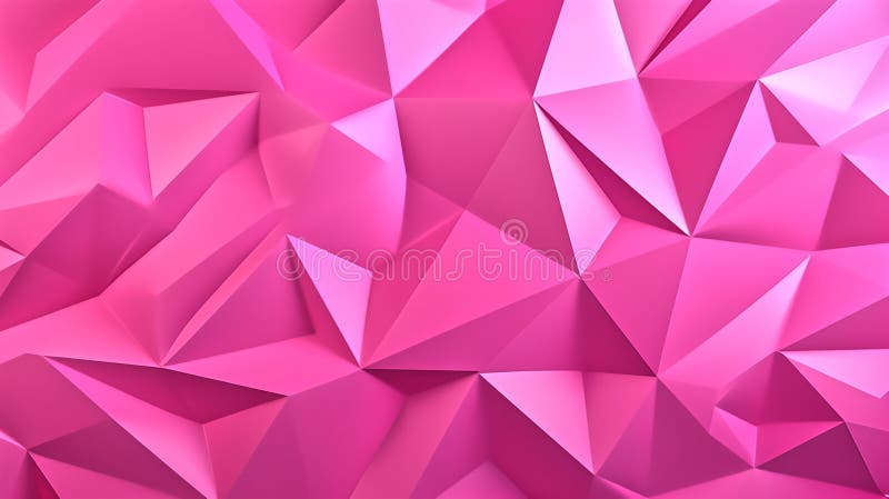 Pink Low Poly Background Texture Background. 3d Rendering Stock ...