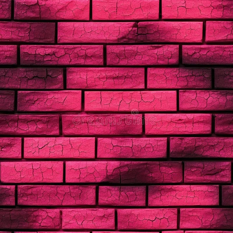 Pink Luminescence Beautiful Brick Wall Texture Tile Seamless Background ...