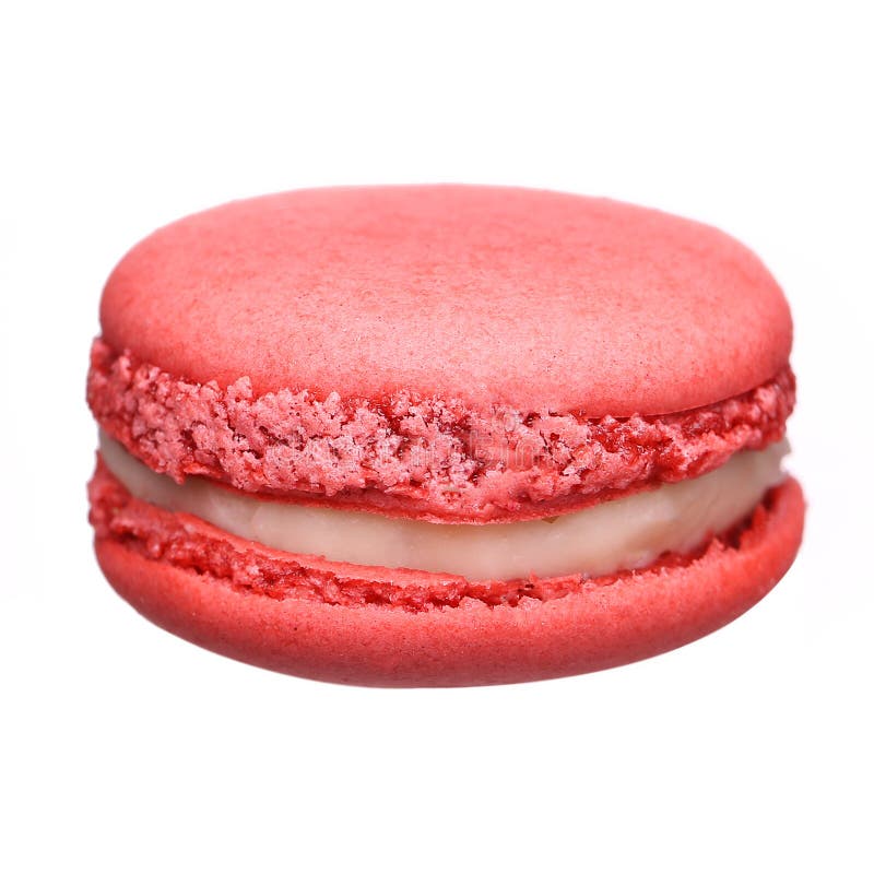 Pink Macaroon isolated stock photo. Image of close, meal - 50636682