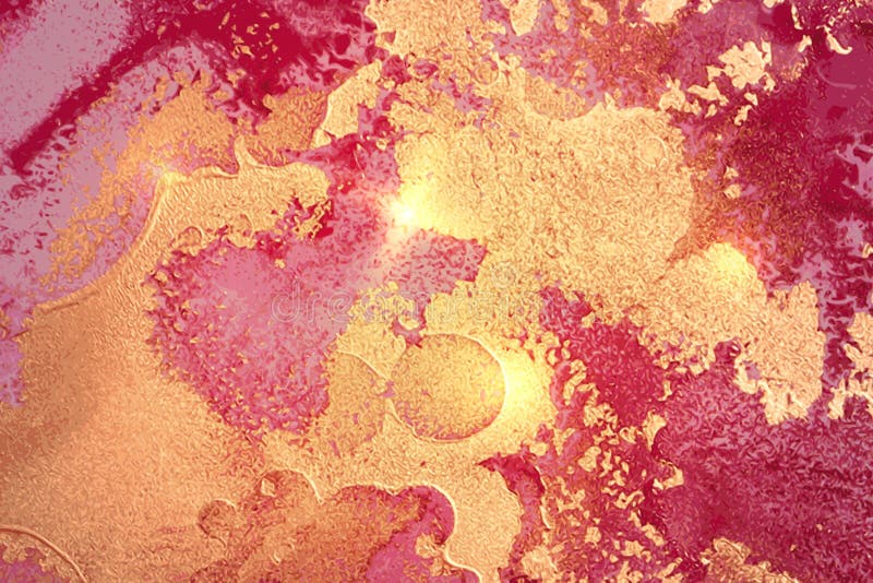 Magenta and Gold Marble Texture with Sparkles Stock Image - Image of ...