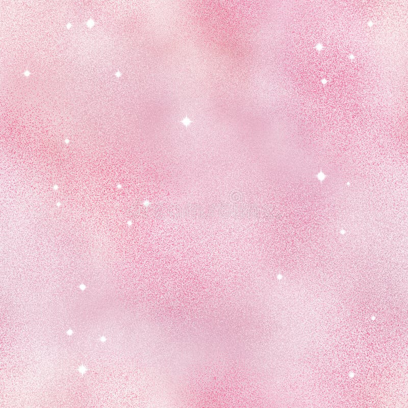Pink Magic Cosmic Dust Background. Seamless Pattern Design Stock ...