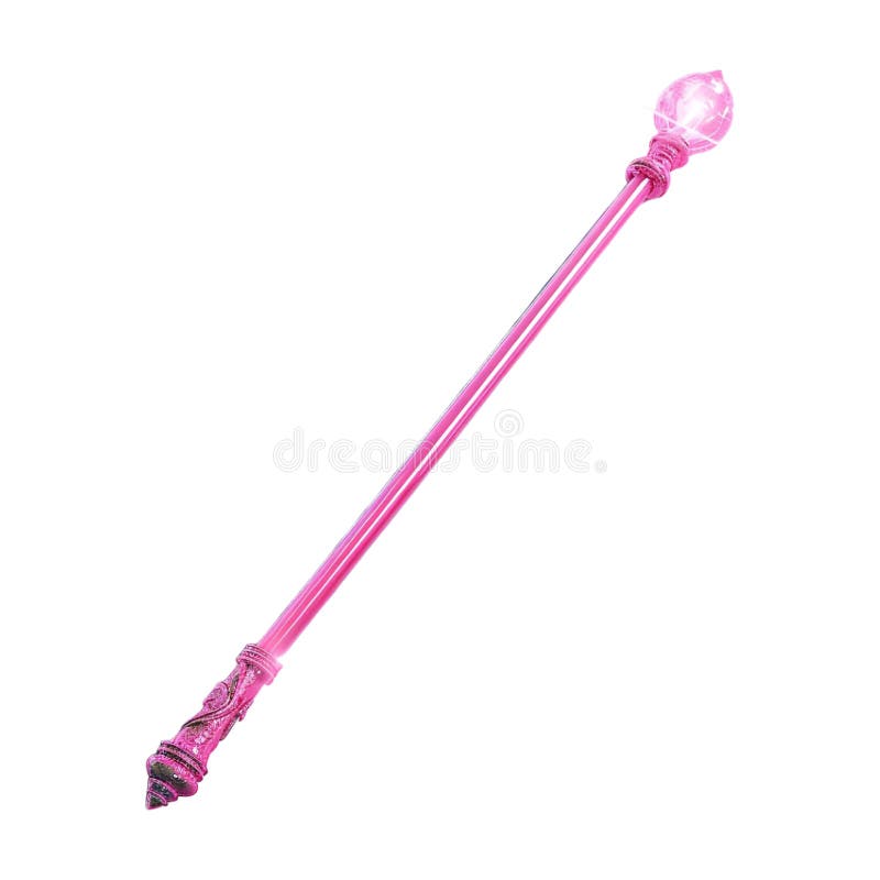 Pink Magic Wand on Transparent Background - Ai Generated Stock ...