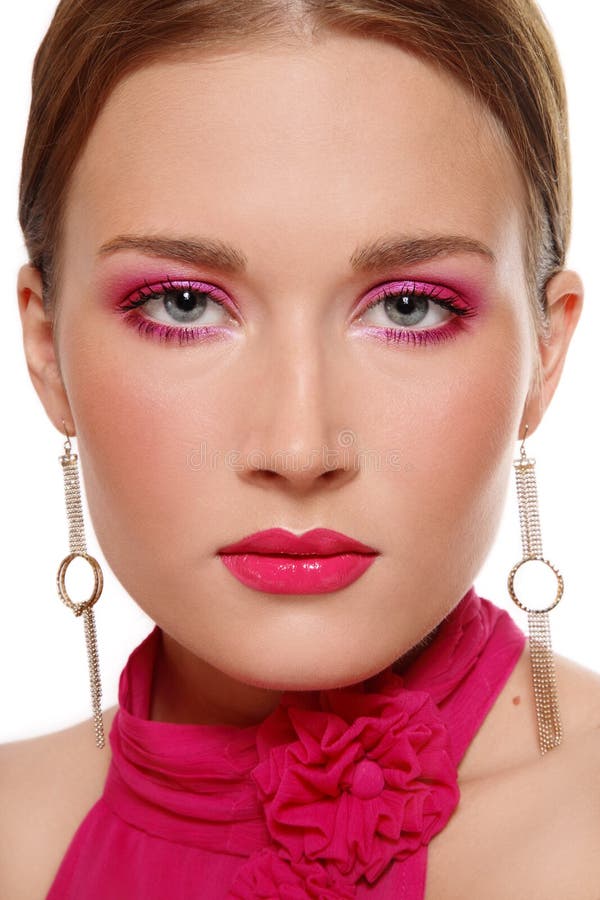 Pink makeup stock photo. Image of sensual, face, care - 6360144