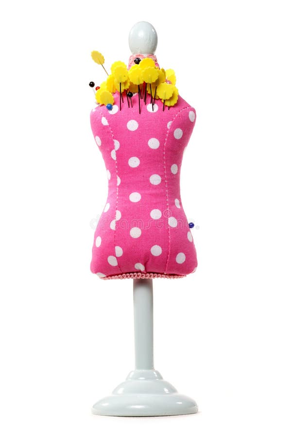 Pink mannequin pin cushion stock image. Image of studio - 23870029