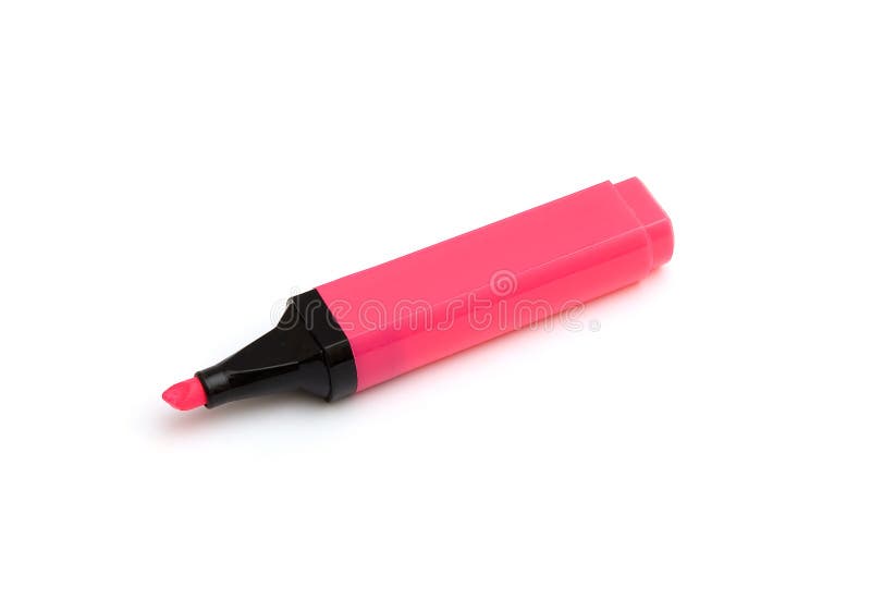Pink marker stock image. Image of highlighter, colorful - 13133445